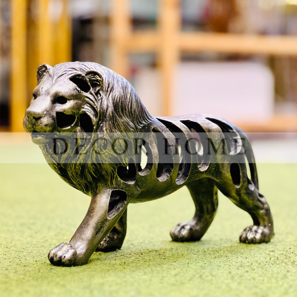 Metal Lion Sculpture – Decor Home